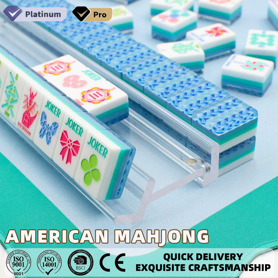 American Mahjong Set 160 Heavyweight Tiles European Style Four Layer ...