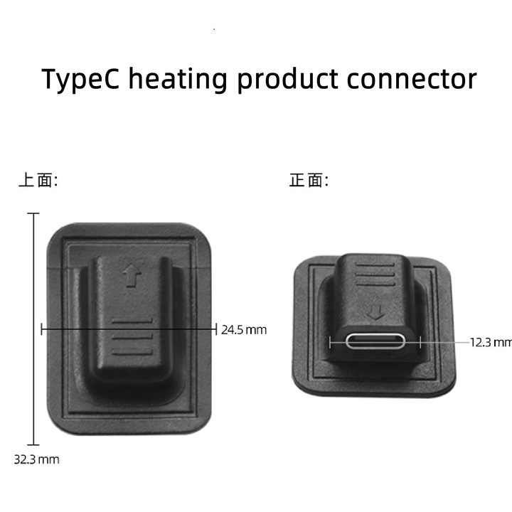 Female Connector Wire Connected to DC 5521 DC 35135 Micro Type C Plug ...