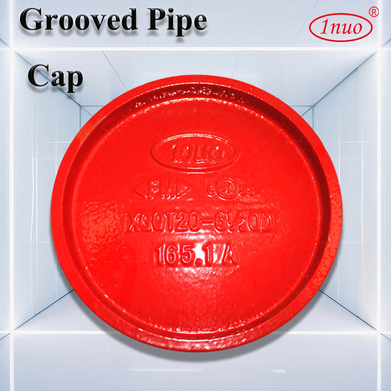 Ductile Iron Grooved Pipe Fittings with Concentric Hole End-Cap ...
