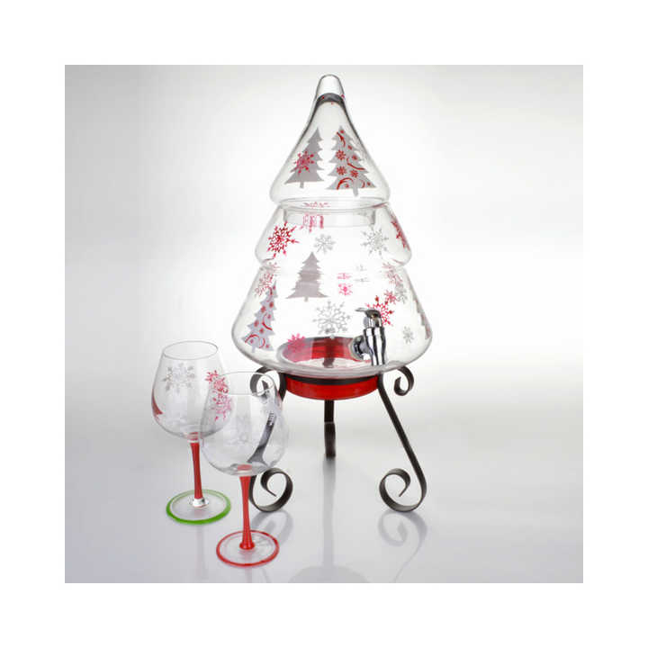 Christmas Tree Drink Dispenser - Ice Cold Beverage Solution