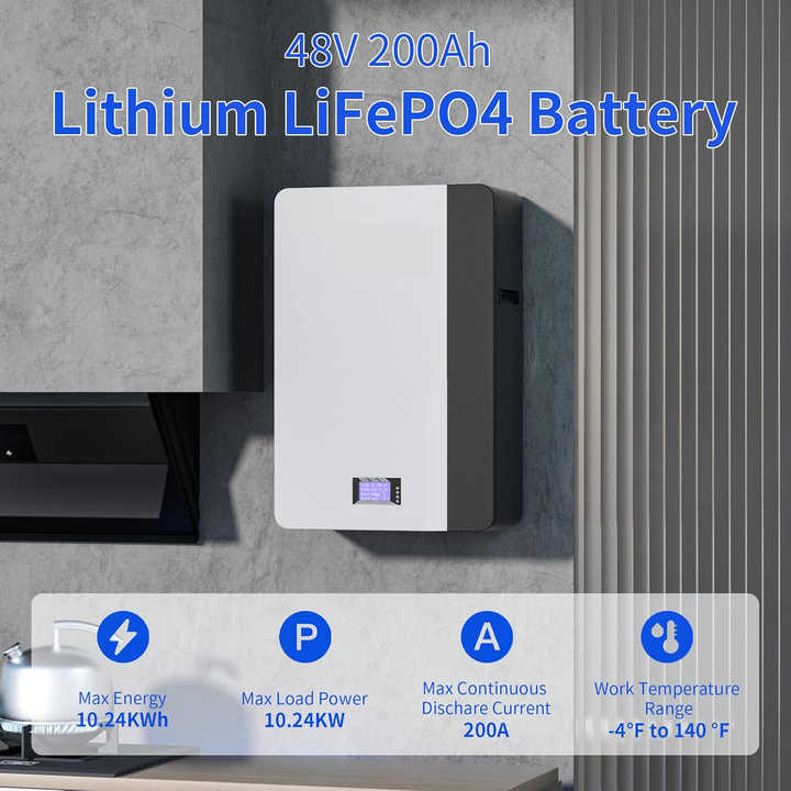 10000 Cycles LiFePO4 Powerwall Lithium Ion Battery 48V 200ah 10kwh 5kwh ...