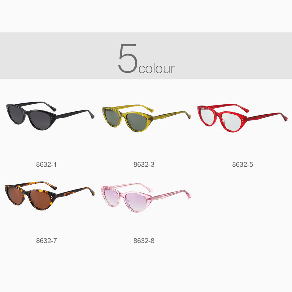 Wholesale Custom logo Design Acetate Sun Glasses Luxury Small Frame ...