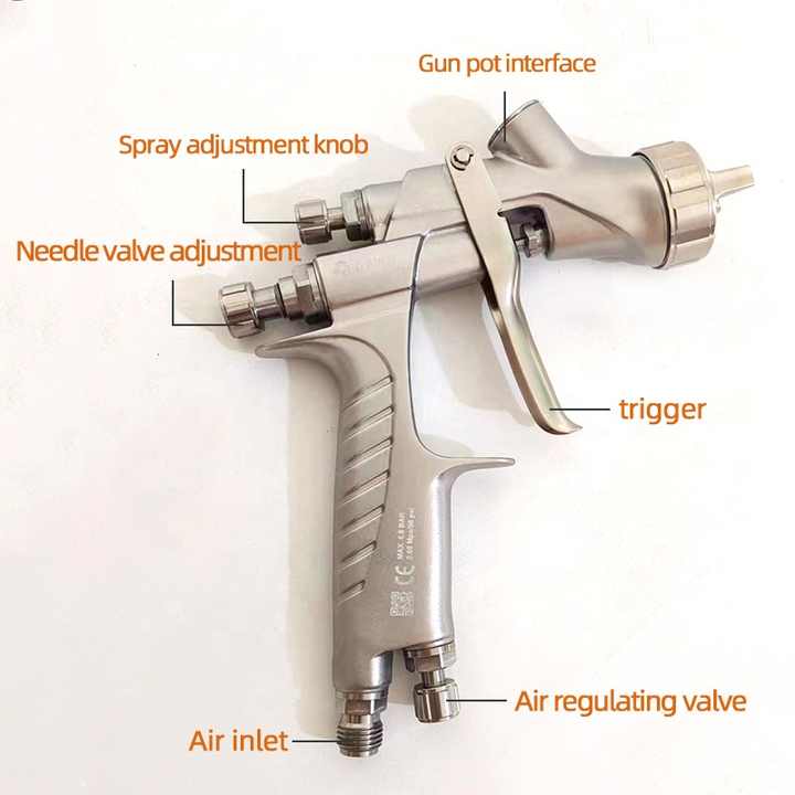 Taiwan DRAM Spray Gun - Professional Tool with 1.3MM Nozzle