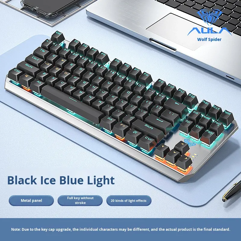 Wolf Spider F3087 Mechanical Keyboard RGB Backlit Blue/Brown/Red/Black ...