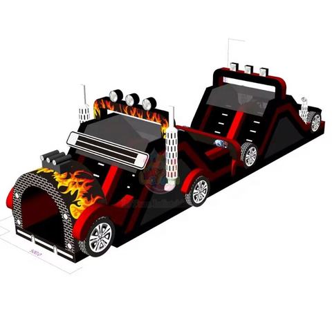 Custom Made 150M Long Inflatable Obstacles Course Adult Race Inflatable ...