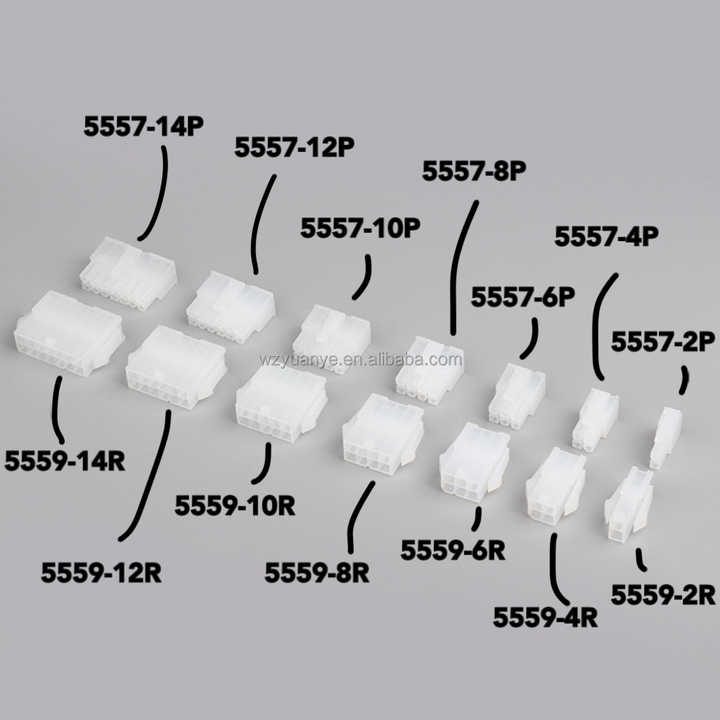 Molex 2 Row 14 Pin 4.2mm Pitch Car Electrical Wire Connector 5557 5559 ...