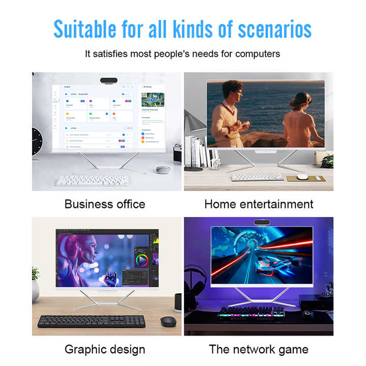 New Design Computer Monoblock Pc Desktop All in One 23.8 Inch Screen I3 ...