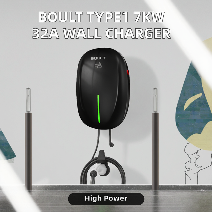 2025 Boulter Type2/GB/T 7KW 32A Single-Phase Wall-mounted EV Charger ...