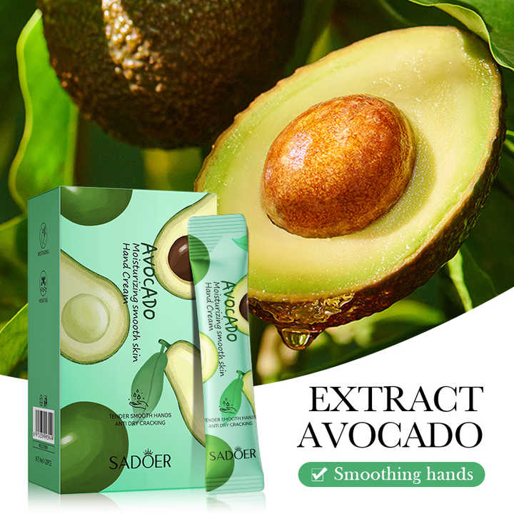 4ml*20pcs Portable SADOER Avocado Honey Moisturizing Smoothing Skin Hand Cream Lotion Anti ...