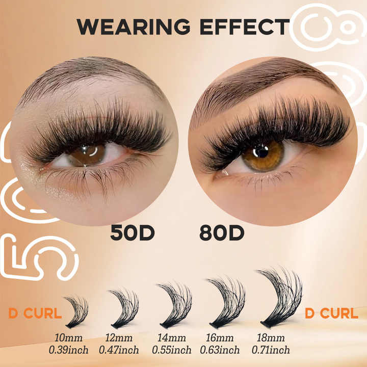 Matsukawa Lash Clusters Kit Custom Logo Wholesale 50d 80d Cluster ...