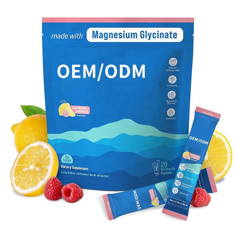 Hot Selling Magnesium Glycinate Powder Stick Packs Supports Memory ...