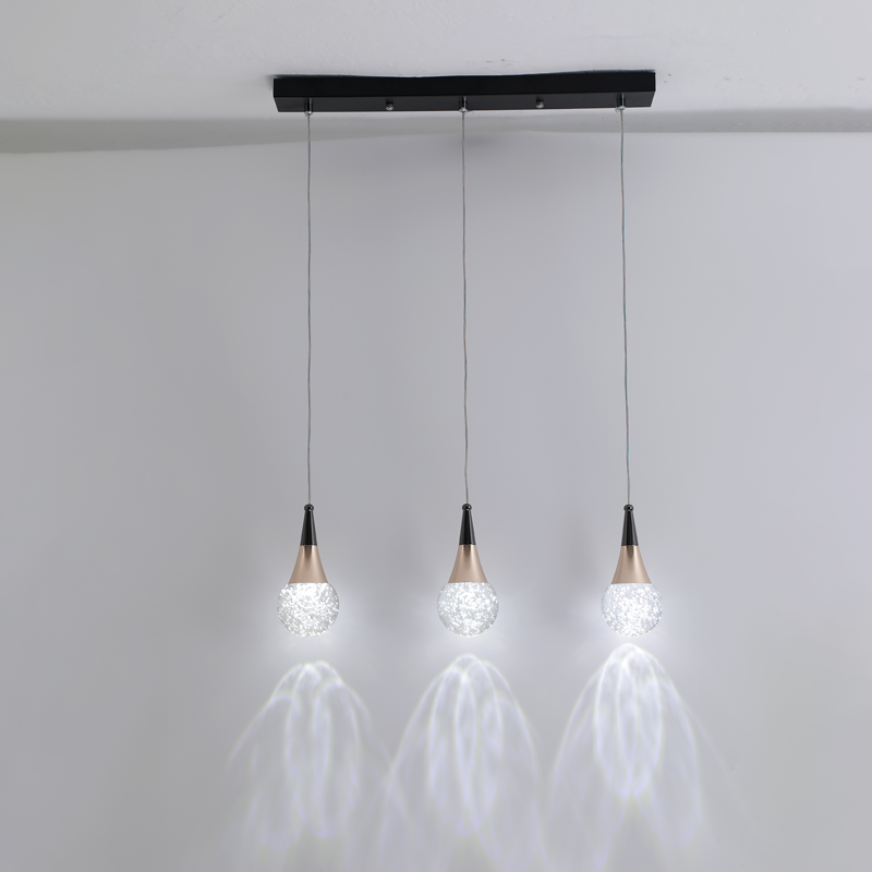 Best Selling Three Head Living Room Bedroom Glass Pendant Lamp ...