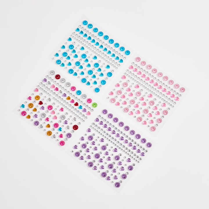 Diamond Stickers Colorful Crystal Sparkle Frost Glass Stickers ...