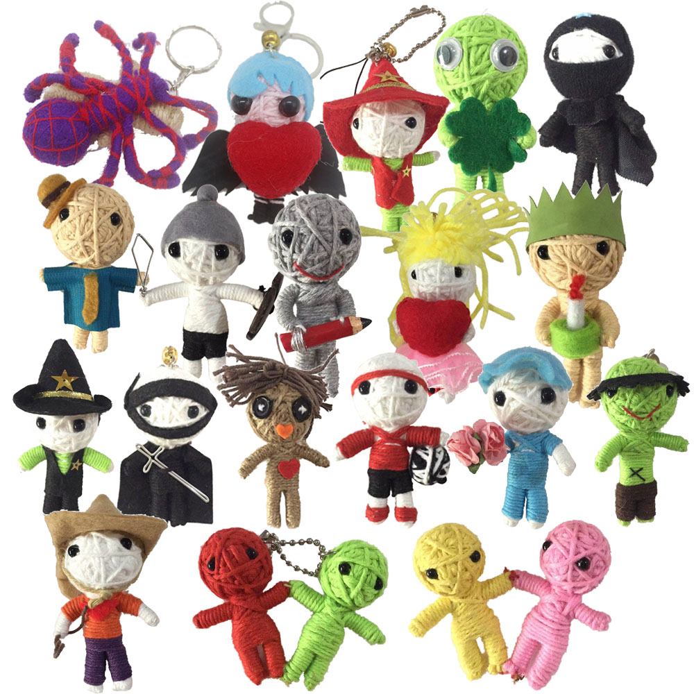 String Voodoo Dolls Keychain