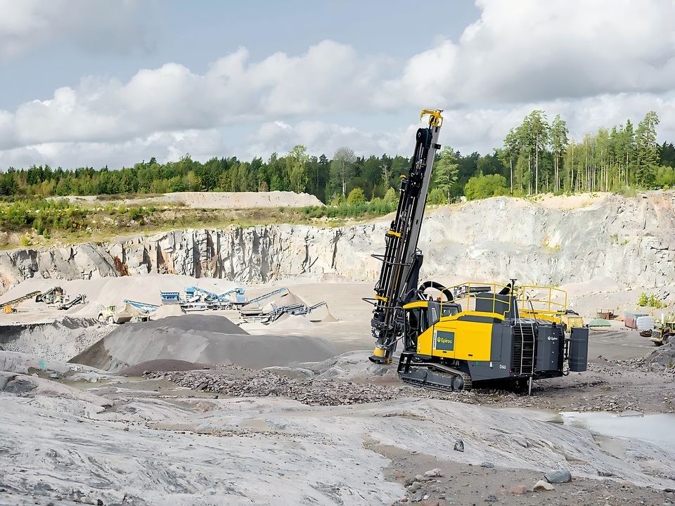 Epiroc SmartROC D60 Surface Integrated Diesel Powered DTH Drilling Rig ...
