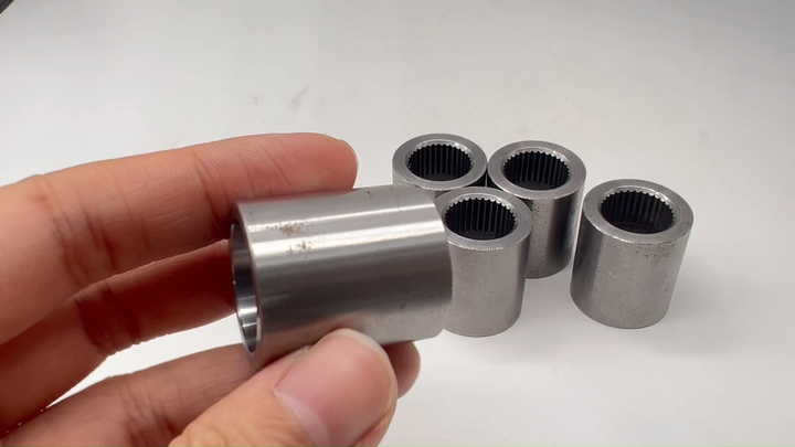 Custom Aluminium Spline Sleeve Spline Shaft Mechanical Parts Motor ...