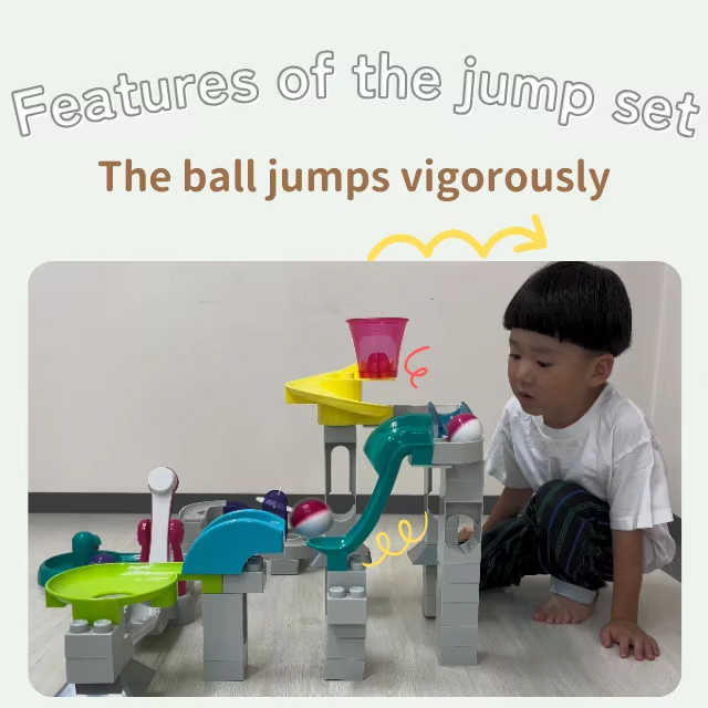 Interactive Preschool Learning Rolling Coaster Building Block Set Ages ...