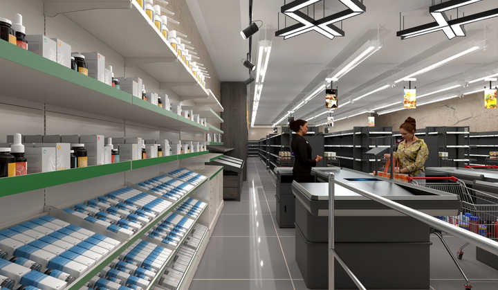 Modern Design Grocery Gondola Shelving Supermarket Display System ...