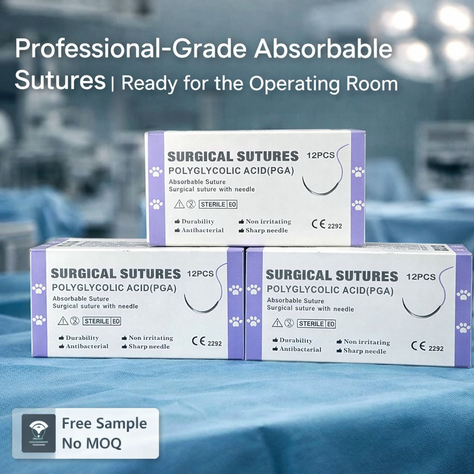 Medical Consumables PDO Suture Needles Veterinary Diagnostic Equipment ...