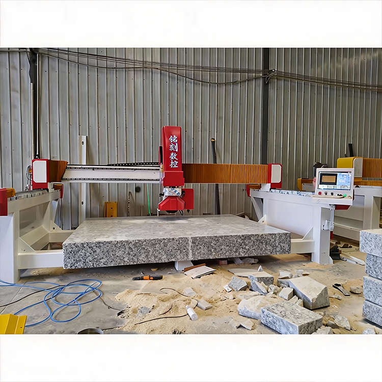 Big 4 Axis 4+1 Axis Cnc Bridge Saw Stone Cutting Machine for Marble and ...