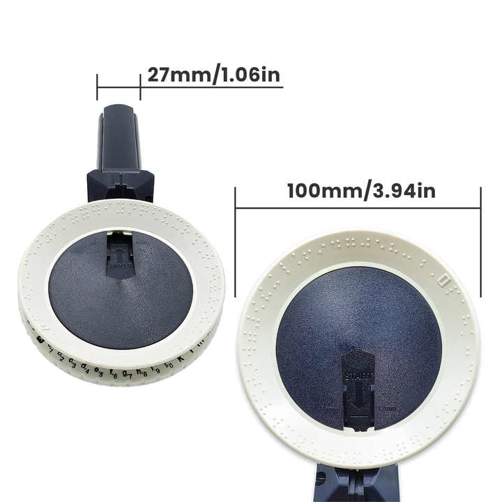 Braille Label Maker for Clear Vinyl Labeling - Handheld Label Maker
