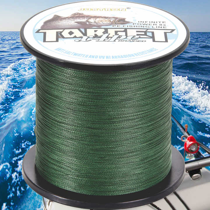 For 8X Braided Polyethylene Tackle Durable 1000m Floating Line Yellow ...