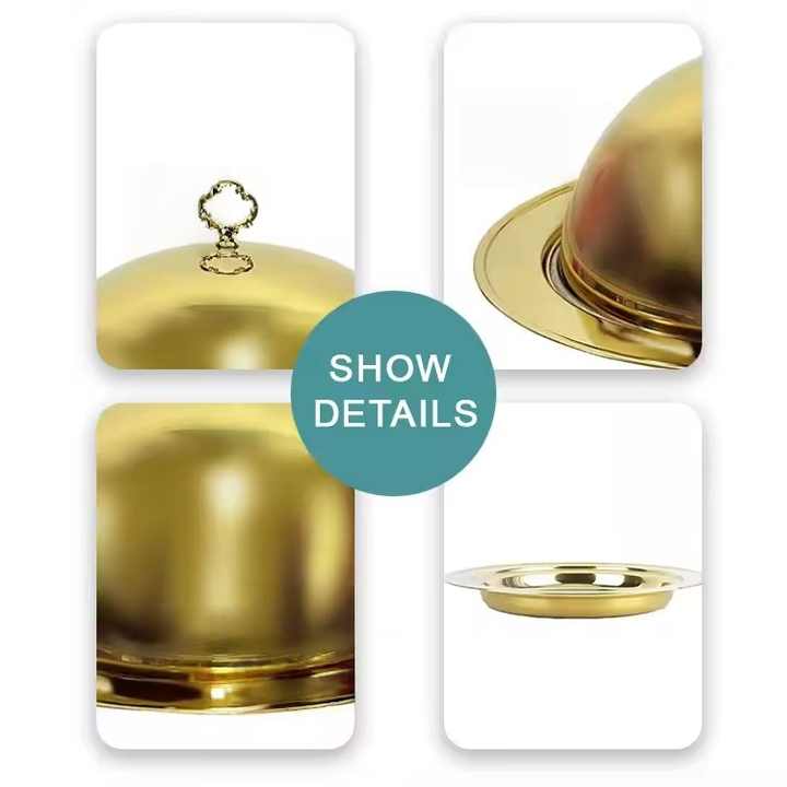 Classic Style 47cm Gold Plated Stainless Steel Buffet Food Pan with ...