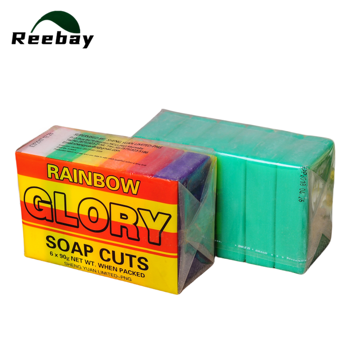 Family in Rainbow Mixed Colors Bar Soap Laundry /bath Soap,six Pieces ...