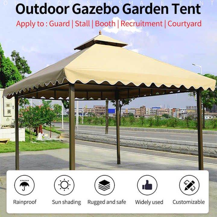 FEAMONT Luxury Garden Gazebo 3x3m, 3x4m, 4x4m - Durable Wrought Iron ...