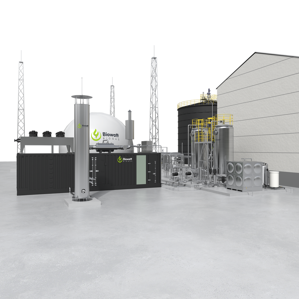 Biogas Generator Kitchen Waste Disposer Power Plant Solution for ...