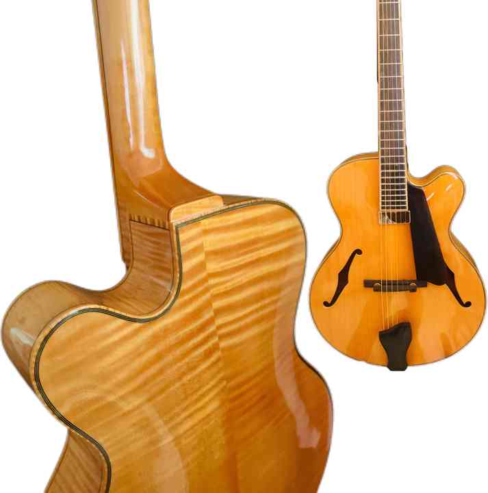 Yunzhi 16" Archtop Hollow Body Jazz Guitar - Custom Handcrafted