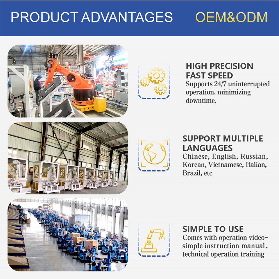 6 Axis Robot Welding Workstation Support Robot Travel Rail Stable ...