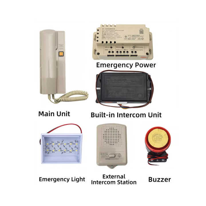 Elevator Five-Party Intercom System, Emergency Communication Device ...