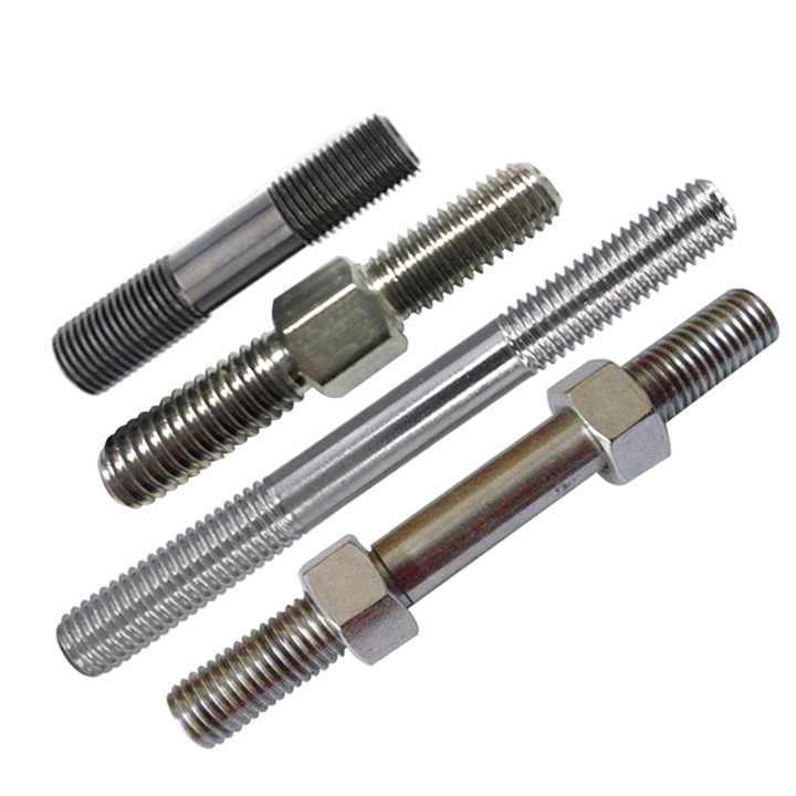 M6 M8 M10 M12 M20 Steel Double End Stud Bolt with Nut