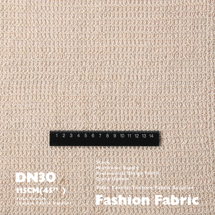 Heavy Bone Hook Texture Hollow Mesh Pure Woven Cotton Fabric