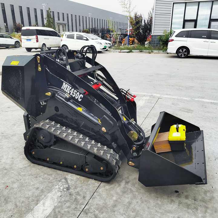 Earth Moving Machinery Mini Tracked Skid Steer Loader 25HP Small Mini Track Skid Steer for Sale ...