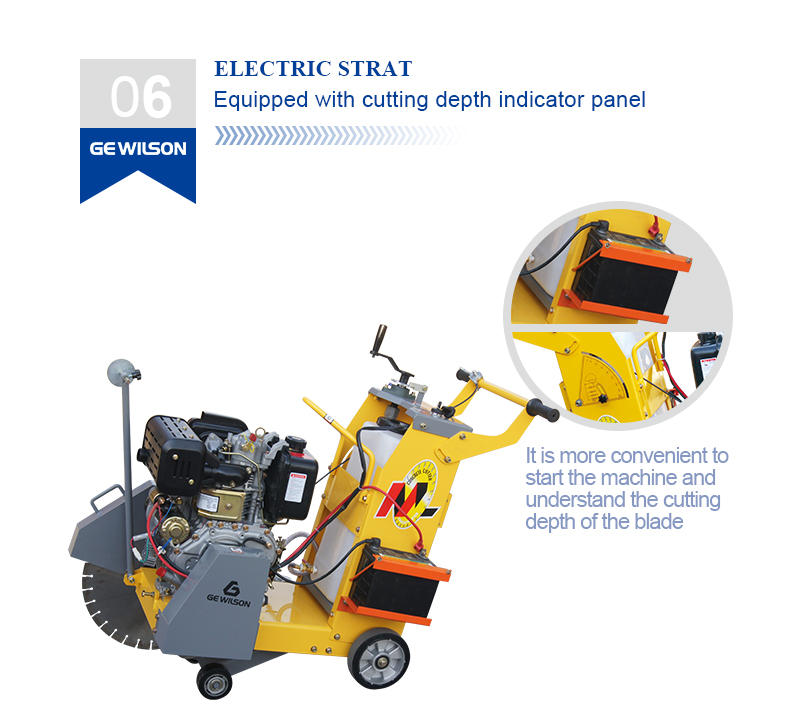 19" Petrol Petrol/Diesel Concrete Cutter Concrete Saw Cutter Asphalt ...