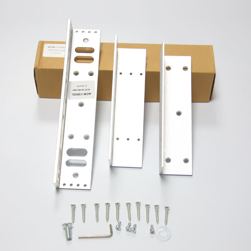 280kg Magnetic Lock ZL Shape Bracket 350lbs/600lbs Frameless Glass Door ...