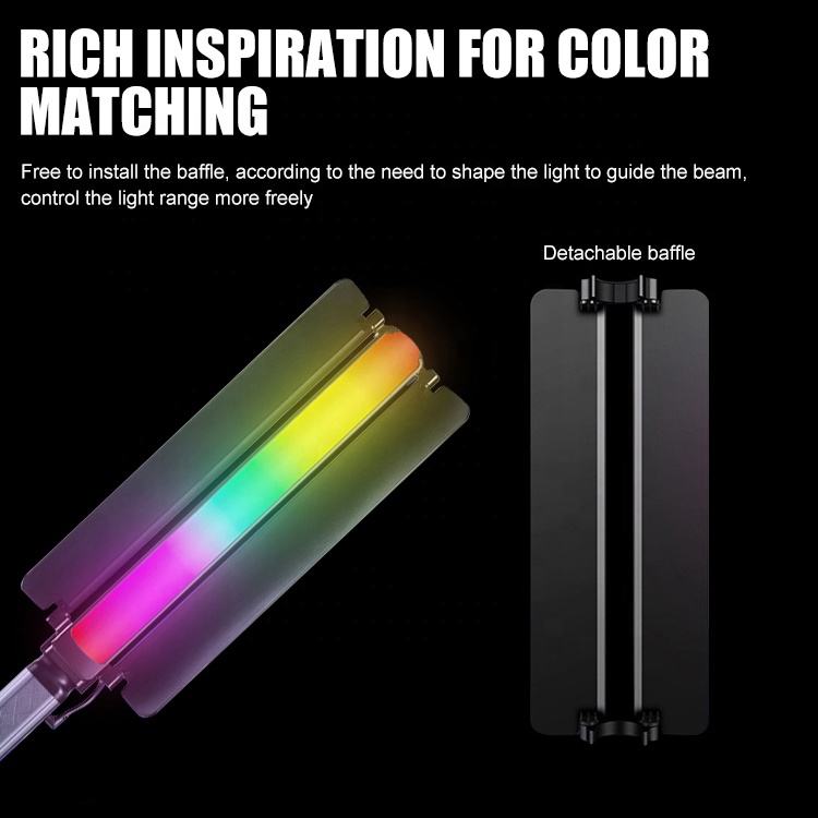 Zsyb 100W Rechargeable RGB LED Video Light Stick - Portable, High ...