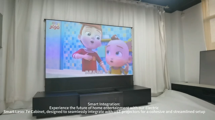 New Beauty Trends 120 Inch 4K Laser Smart TV Cabinet Home Cinema