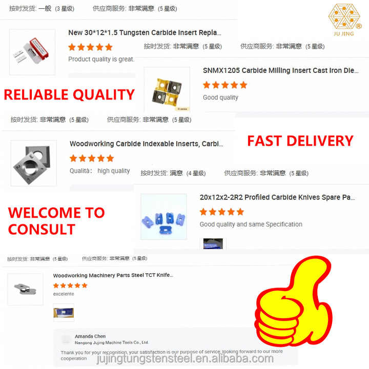 Precision Round Milling Inserts YG6 YG8 4160511 Customizable Tungsten Carbide Milling Tips ODM ...