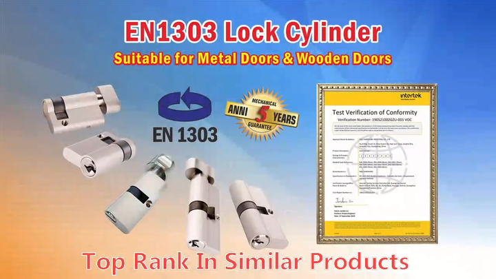 Hot Sell Safety BS EN 1303 Euro Profile Brass Lock Cylinder