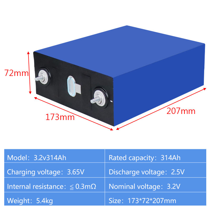 CALB Lifepo4 3.2V 314Ah Prismatic Lithium Ion Solar Energy Storage ...