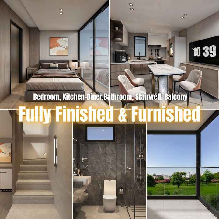 Fully Assembled Two-Story Steel Structure Motel Commercial Prefab House ...