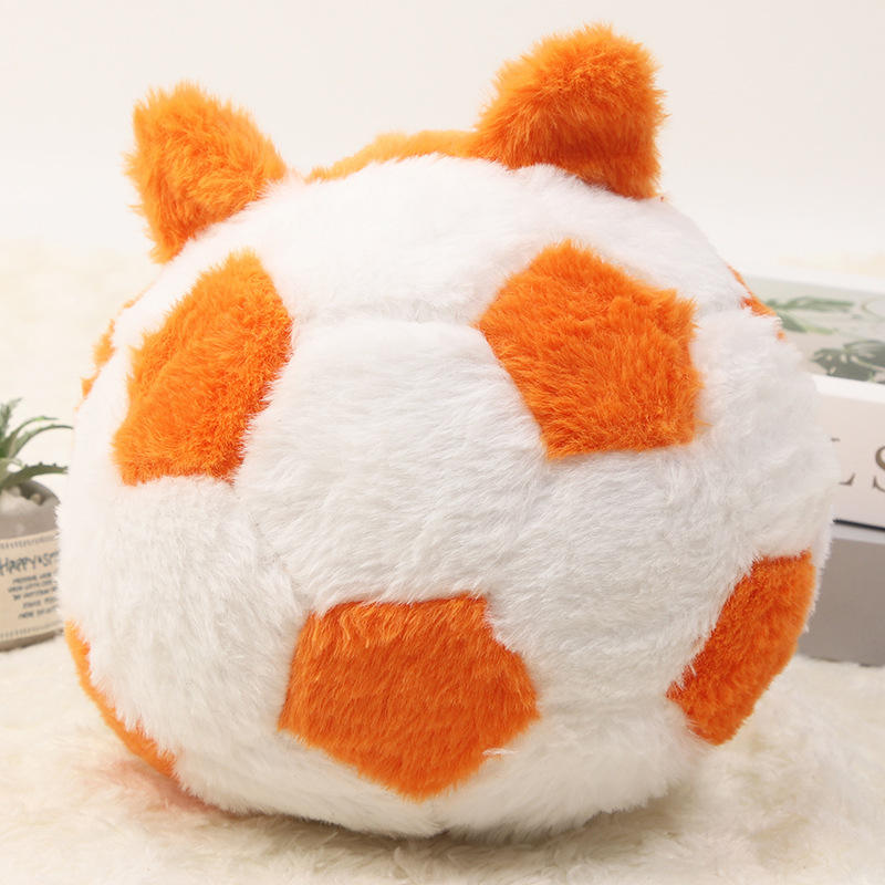 Cartoon Animal Football Shaped Plush Toy Pillow Polyester PP Cotton ...