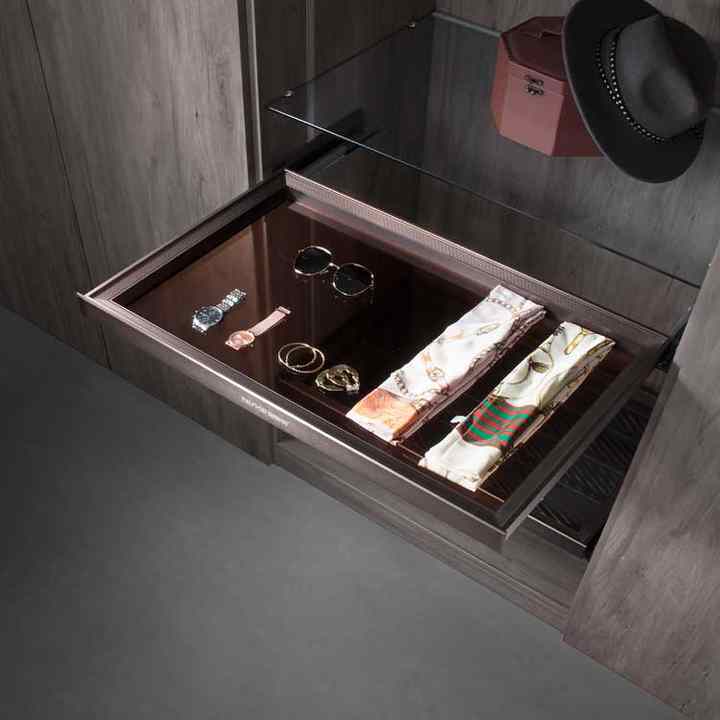 Wardrobe Accessories Side Mount Pull Out Soft Close Glass Tray| Alibaba.com