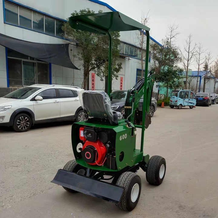 Gasoline/diesel Engine Compact Mini ATV Towable Backhoe