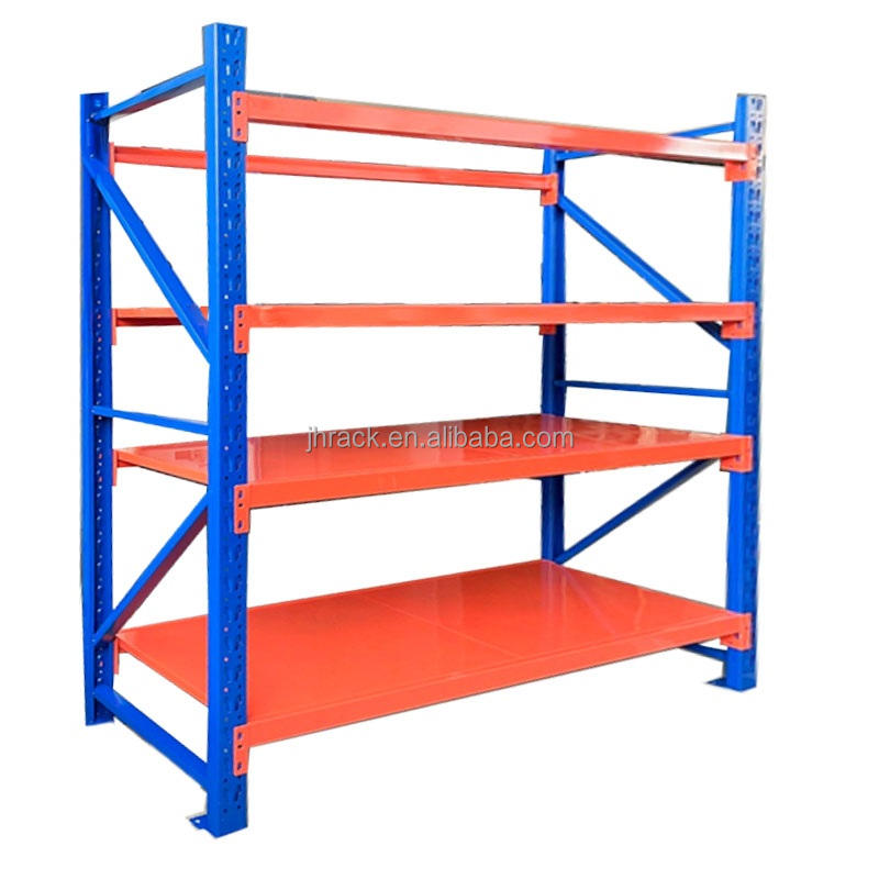 4 Tier 1000kg Industrial Heavy Duty Storage Shelves System Stacking ...