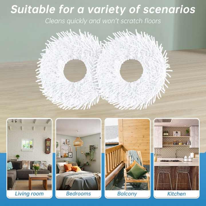Mop Cloths for Dreame Bot W10 W10 Pro Vacuum Cleaner Pads Mop Pads ...