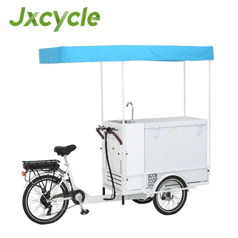 3 Wheel Electric Tricycle Ice Cream Bike Street Mobile Ice Cream Cart ...